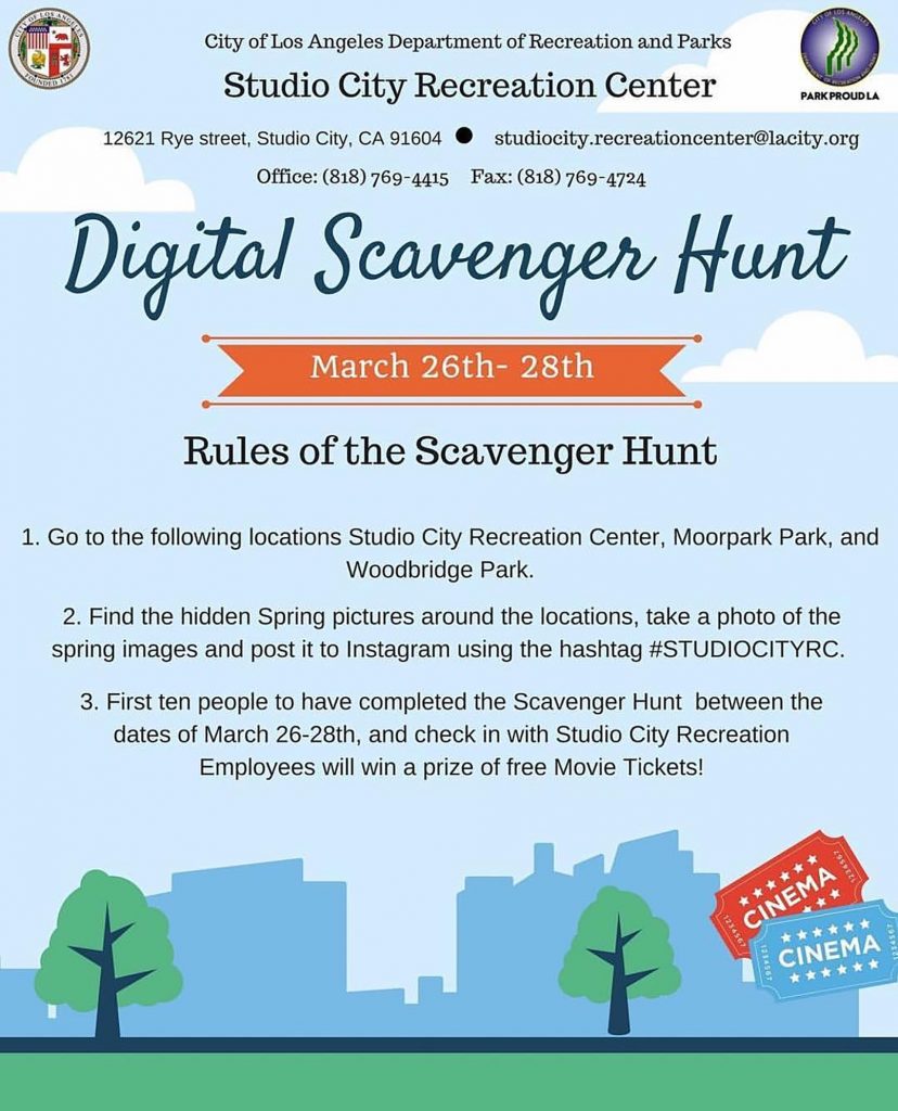 Digital Scavenger Hunt - Toluca Lake Magazine